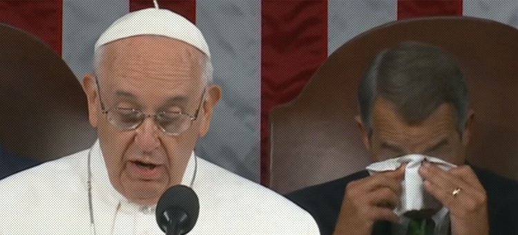Why Do We Think Boehner Was Crying During The Pope’s Speech? – Funny Or Die